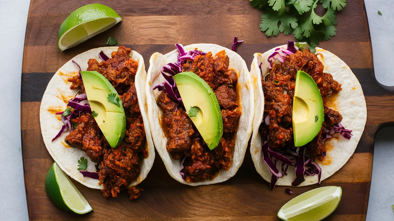 Jackfruit Pulled Pork Tacos - Nutritious Creations