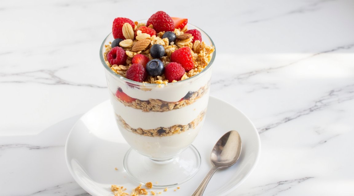 Greek Yogurt Parfait with Berries and Granola - Nutritious Creations